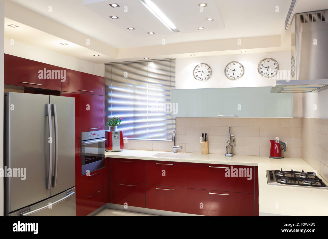 New kitchen in a modern home Stock Photo - Alamy