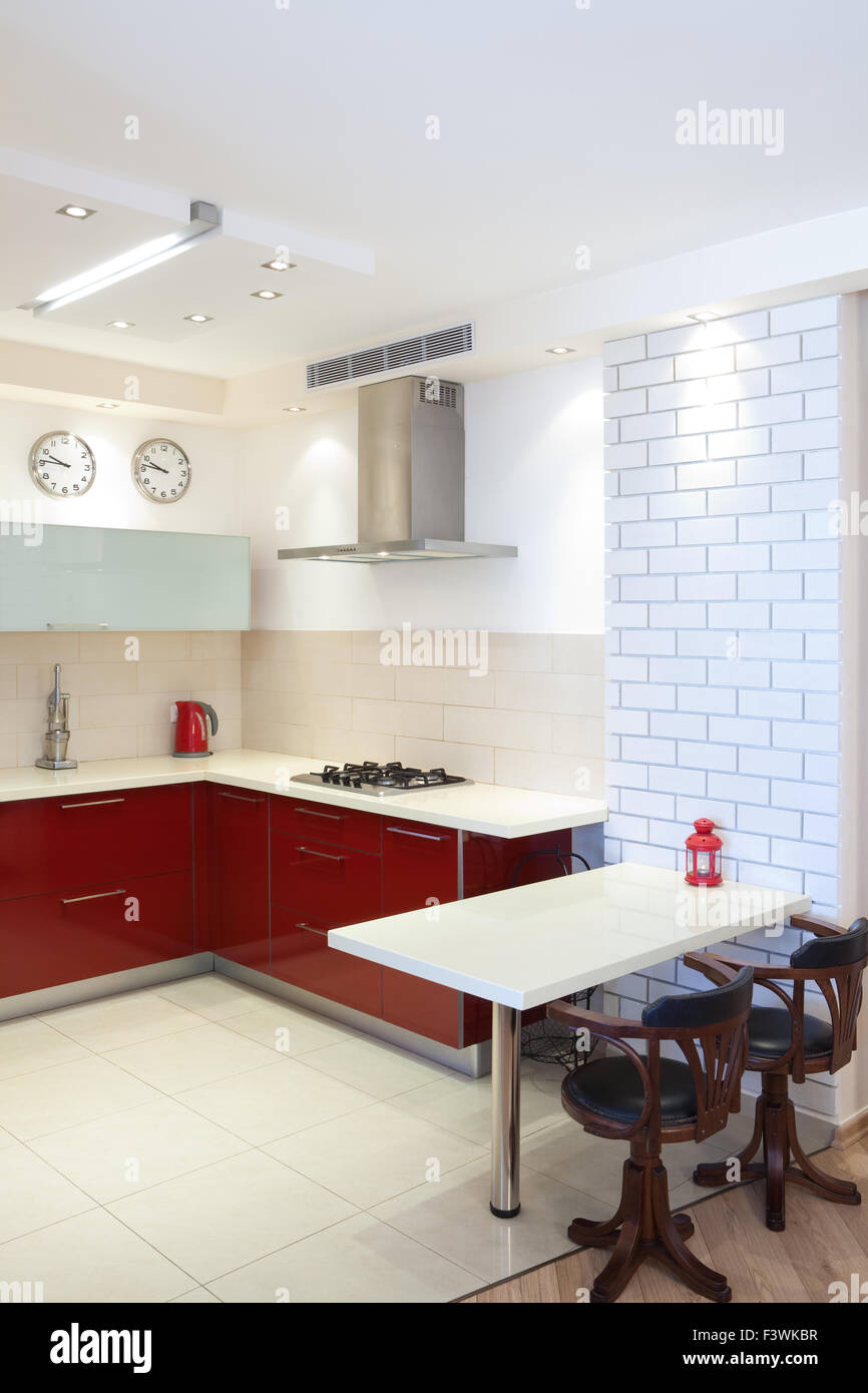 New kitchen in a modern home Stock Photo - Alamy