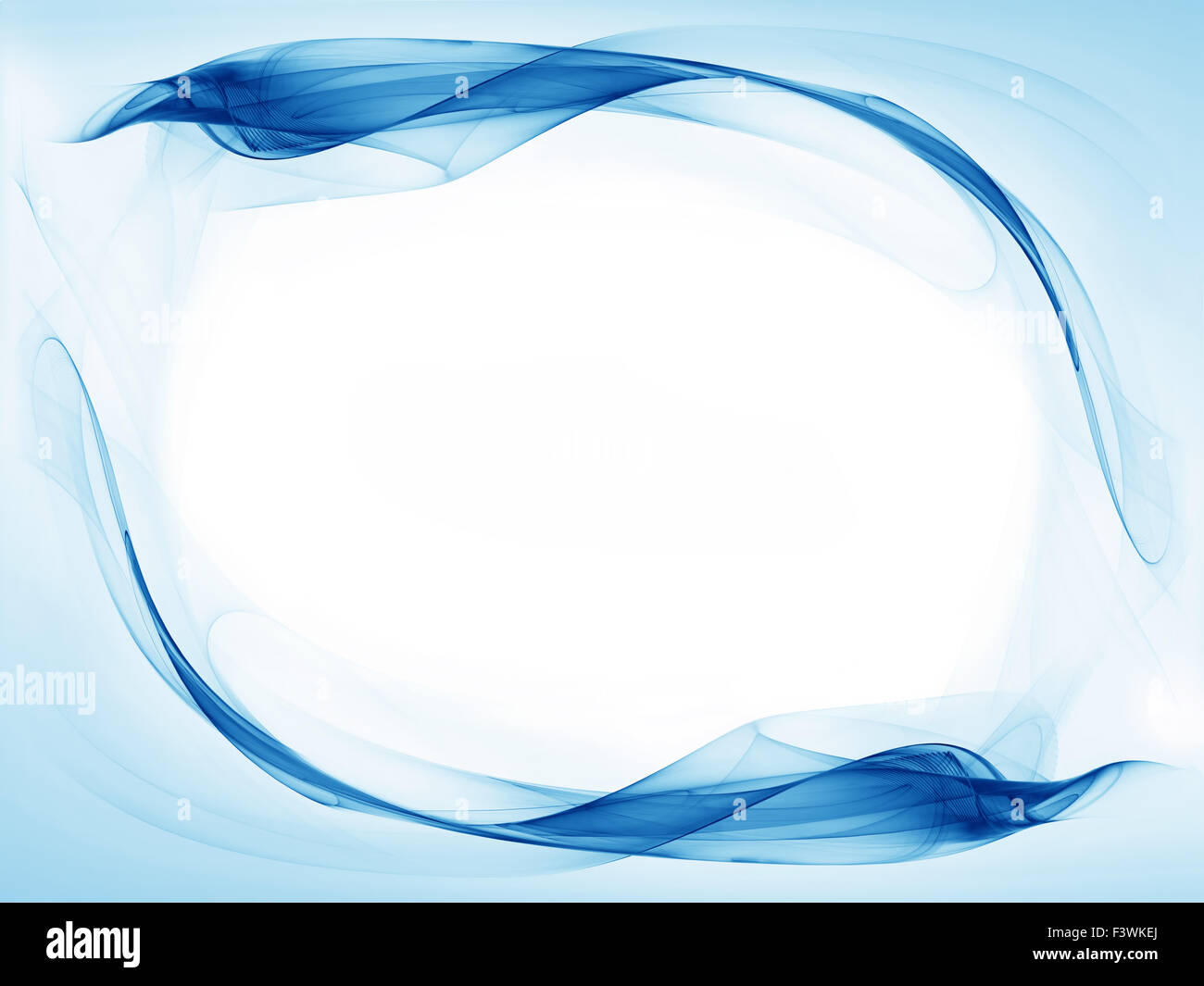 blue abstract frame, flowing energy Stock Photo - Alamy