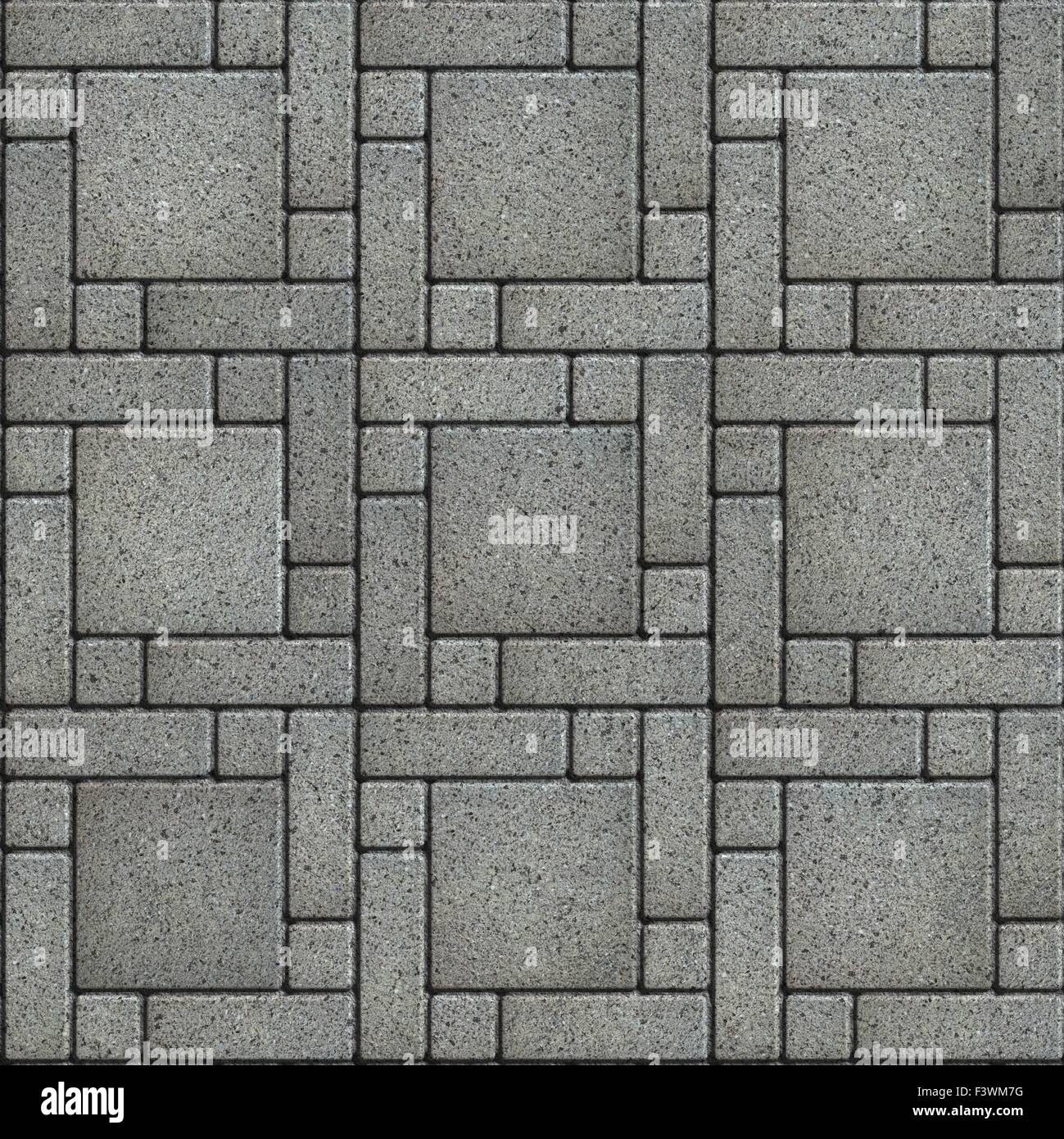 Gray Paving Slabs in the form of big Square with Small Quadrate Corners ...