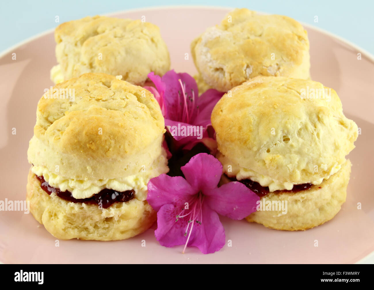 Jam And Scones Stock Photo - Alamy