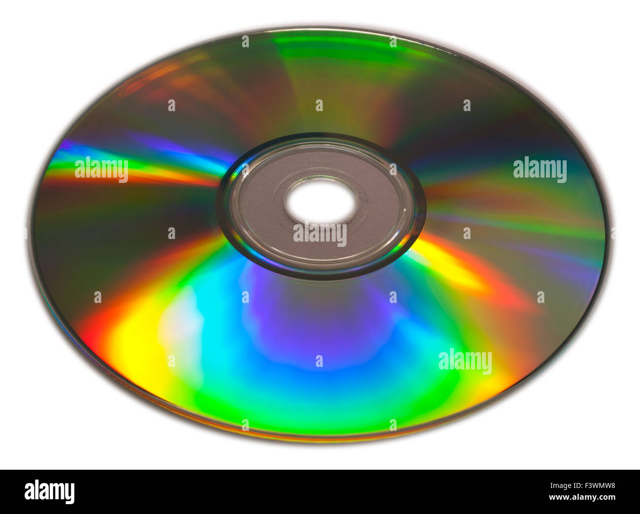 Colorful CD isolated on white background Stock Photo - Alamy