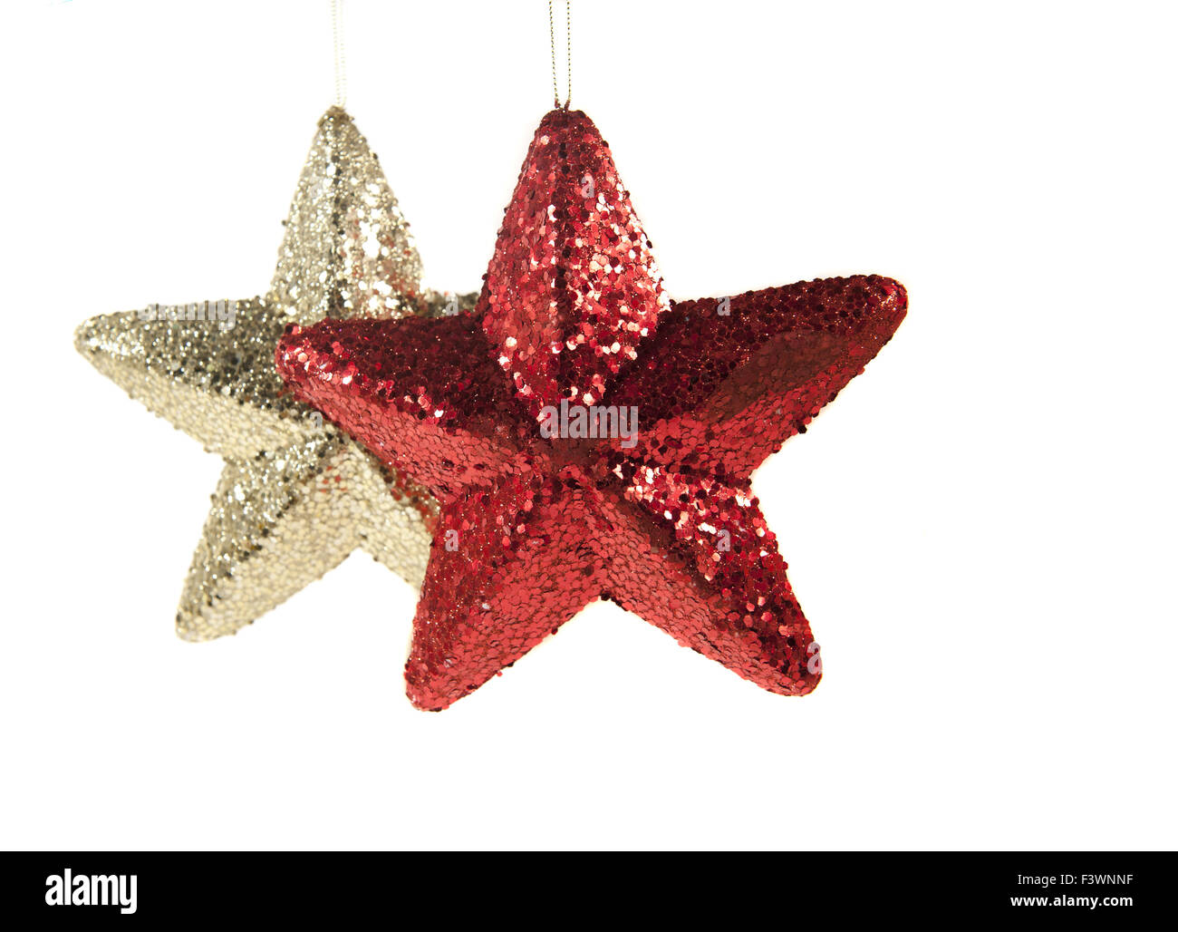 hanging christmas stars Stock Photo - Alamy