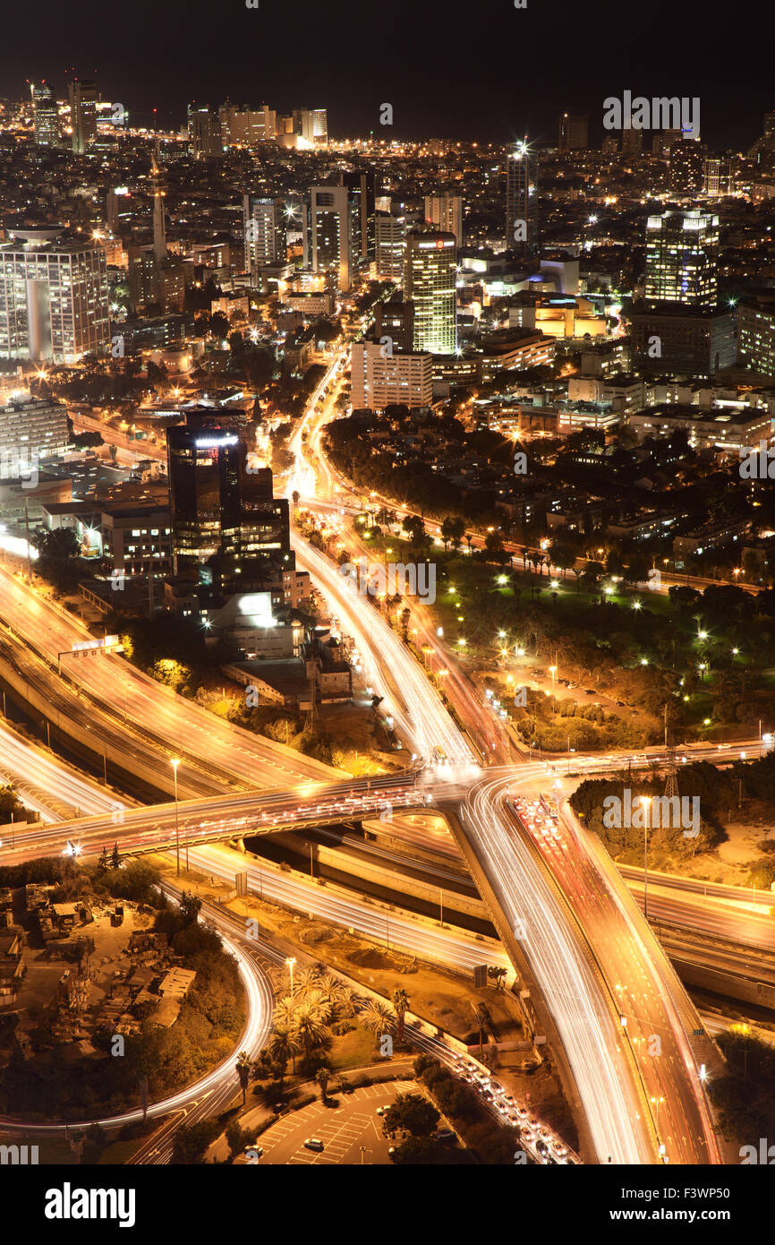 Cityscape at night Stock Photo - Alamy