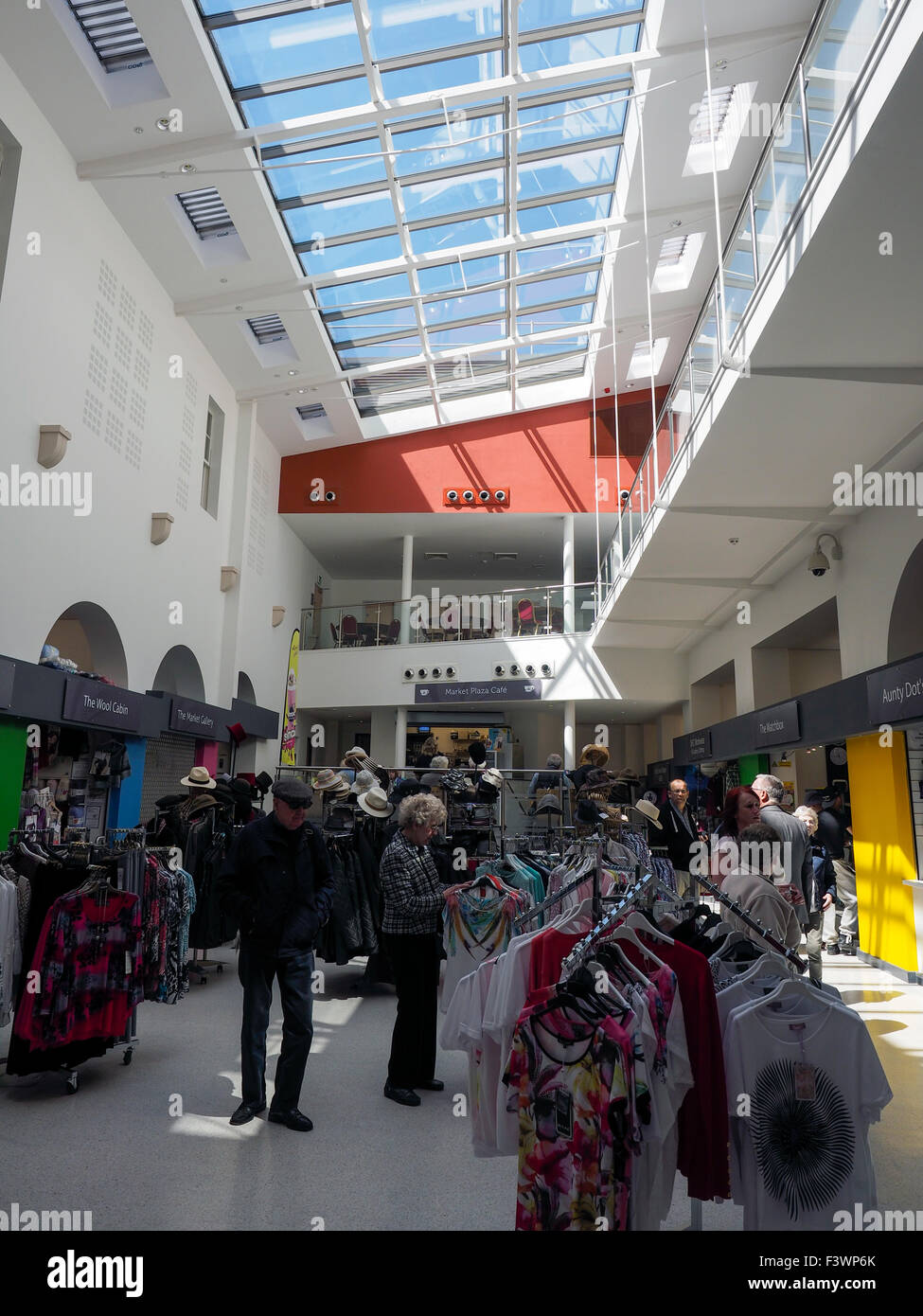 Chesterfield market hall interior after major redevelopment in 2013 ...