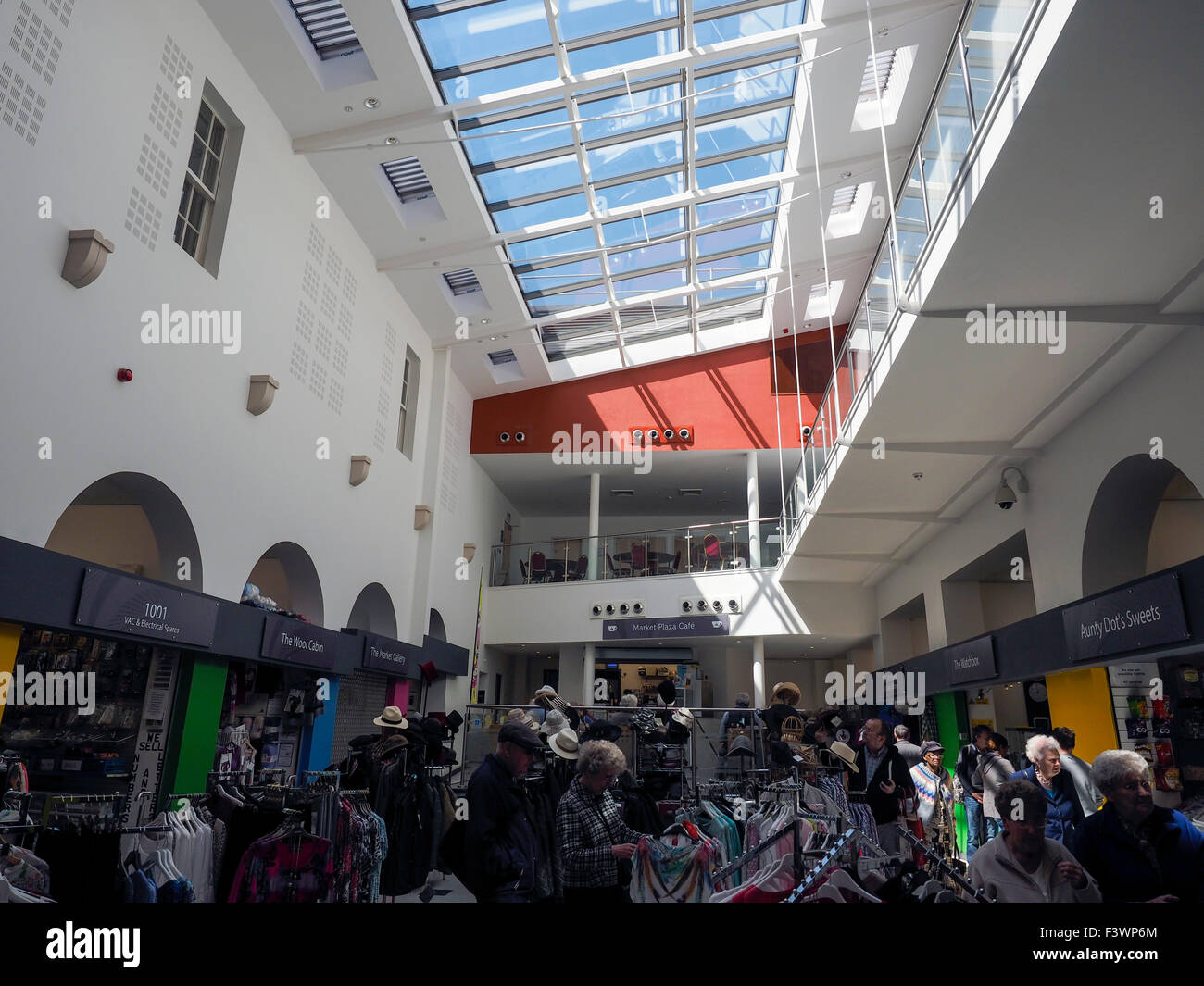 Chesterfield market hall interior after major redevelopment in 2013 ...