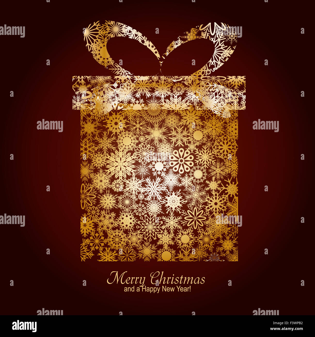 Gold gift box Stock Photo - Alamy