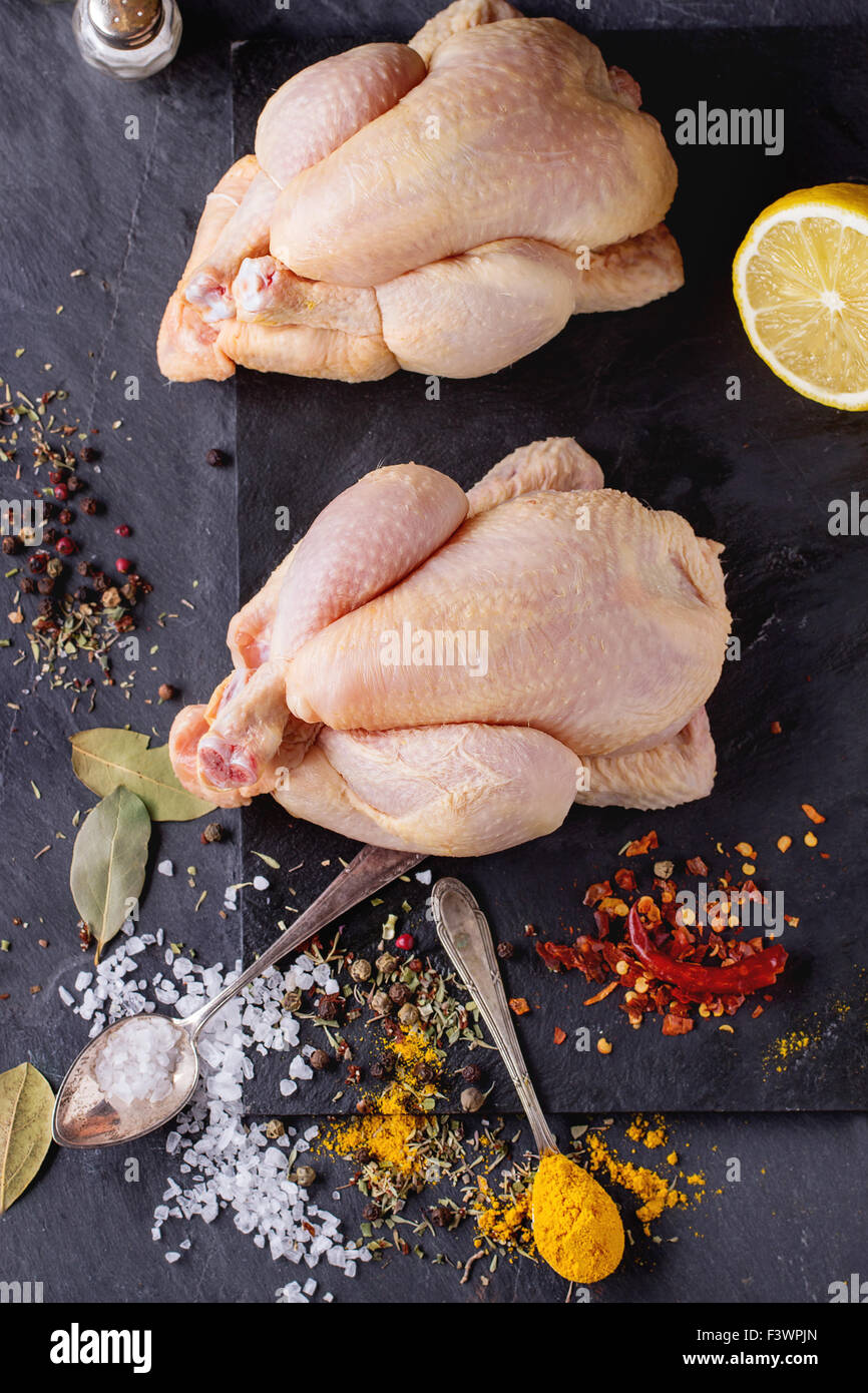 Two Raw Chicken Stock Photo - Alamy