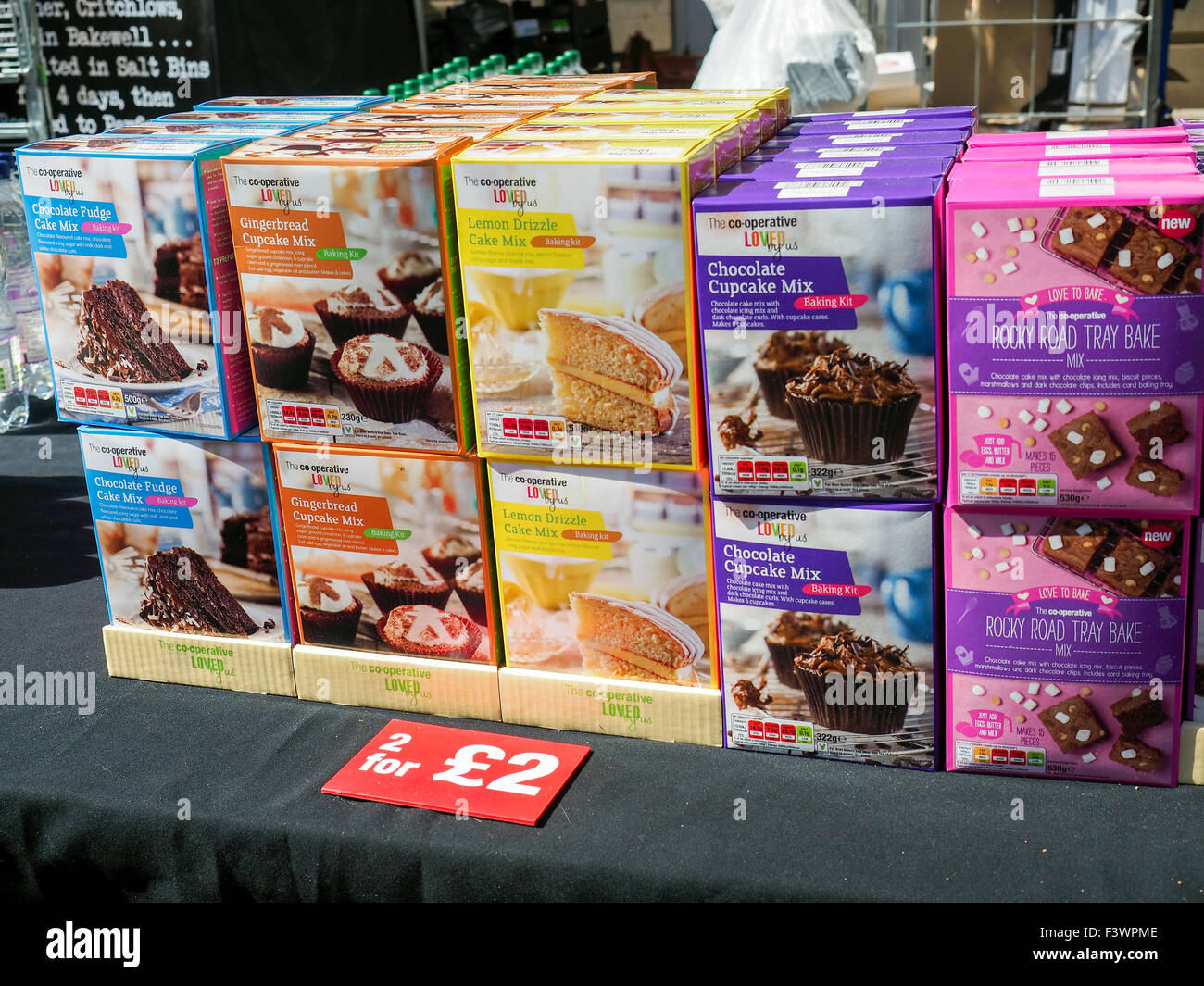 Food festival in Bakewell Derbyshire England Stock Photo - Alamy