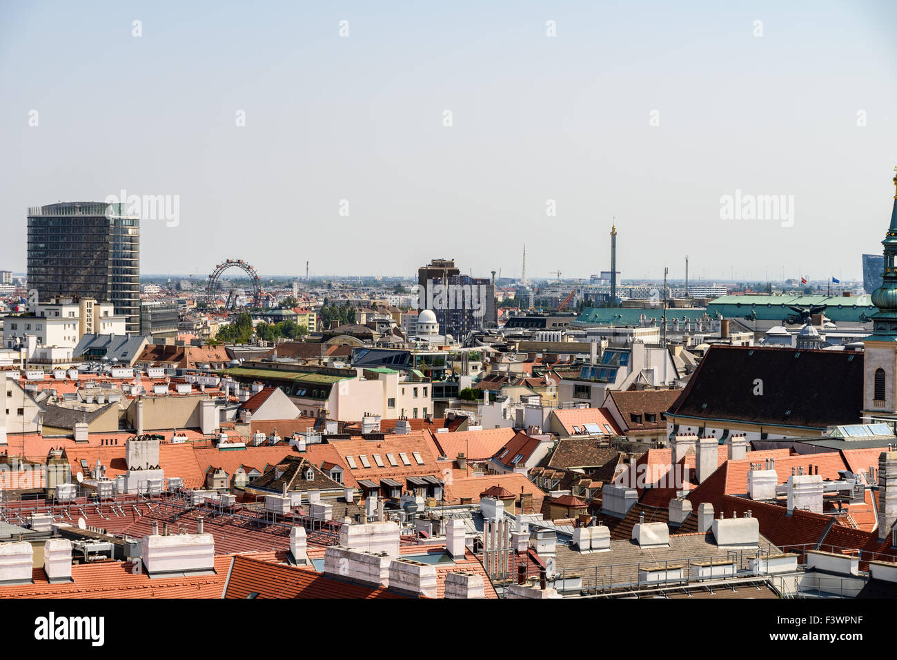 Aerial View Of Vienna City Skyline Stock Photo - Alamy