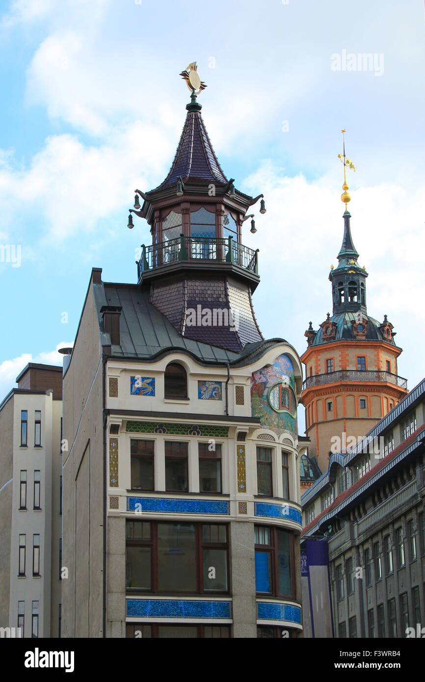 architecture in leipzig Stock Photo - Alamy