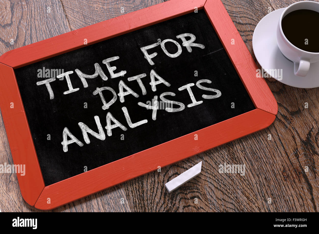 Handwritten Time for Data Analysis on a Chalkboard Stock Photo - Alamy