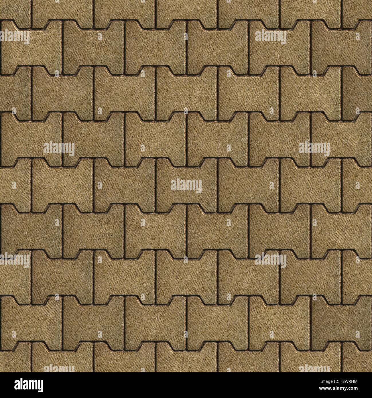 Sand Color Figured Paving Slabs Stock Photo - Alamy