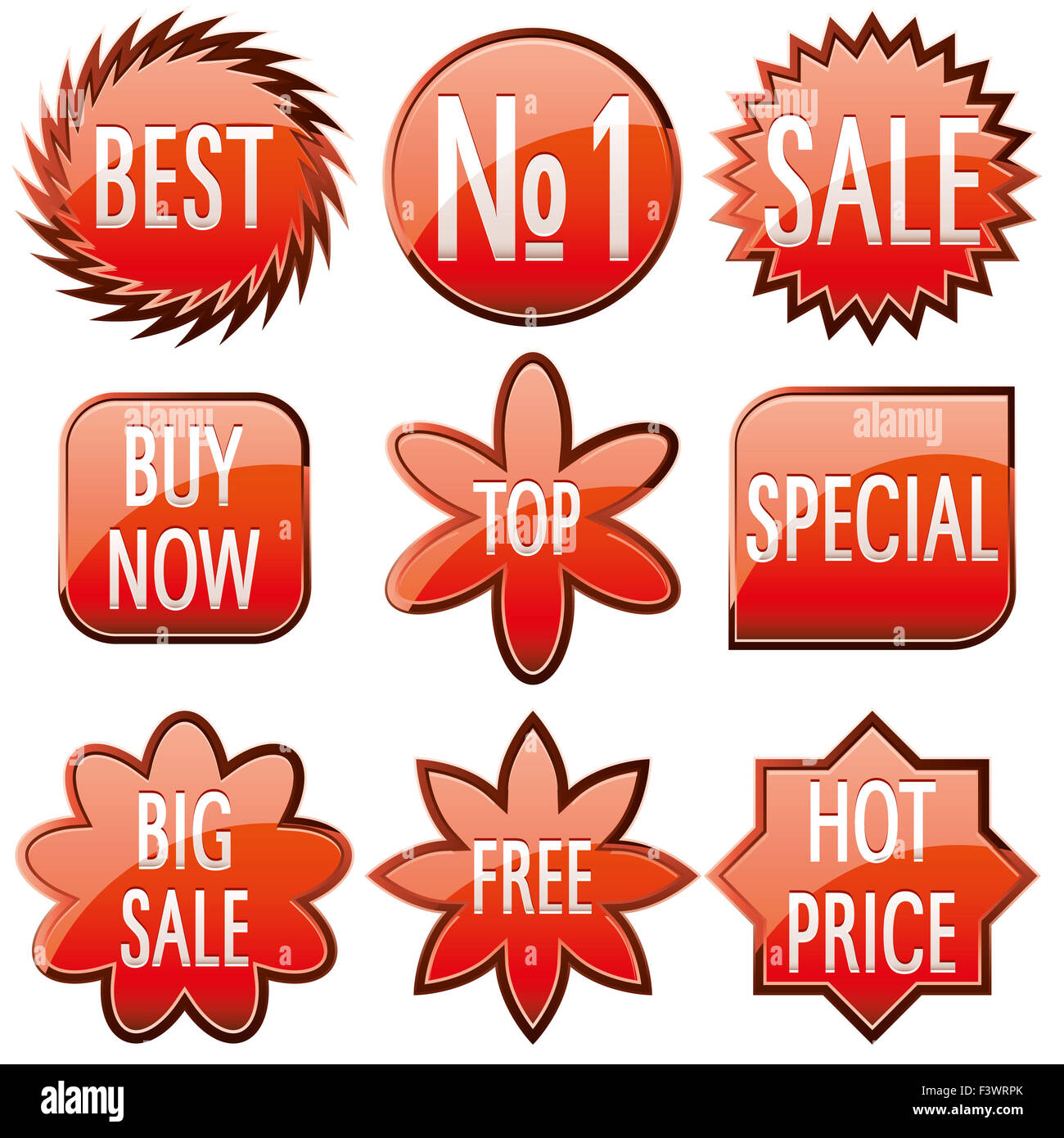 Promotional buttons hi-res stock photography and images - Alamy