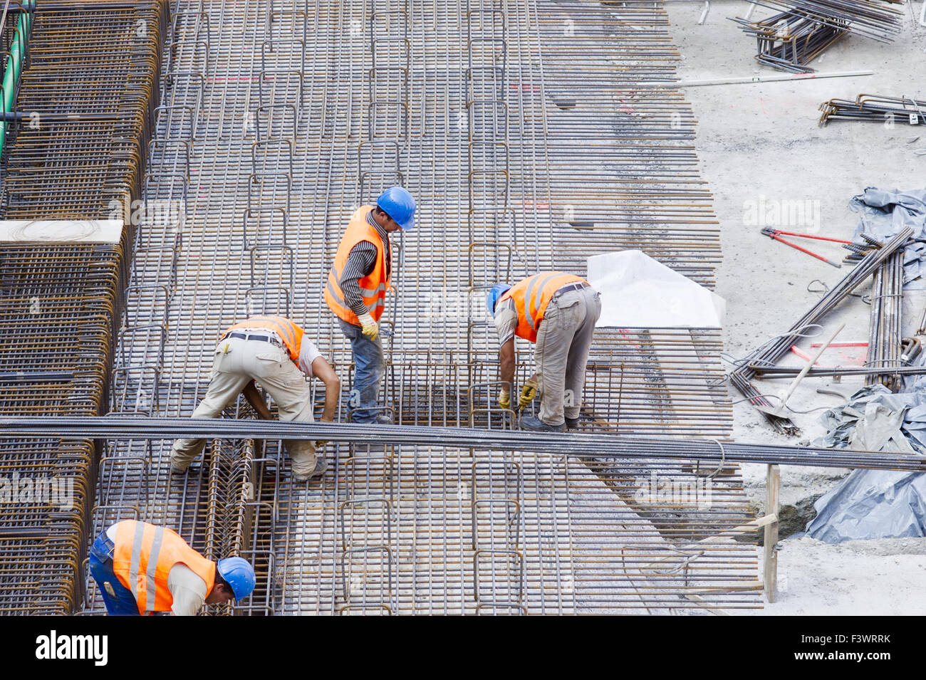 forming structural steel for concrete work Stock Photo - Alamy