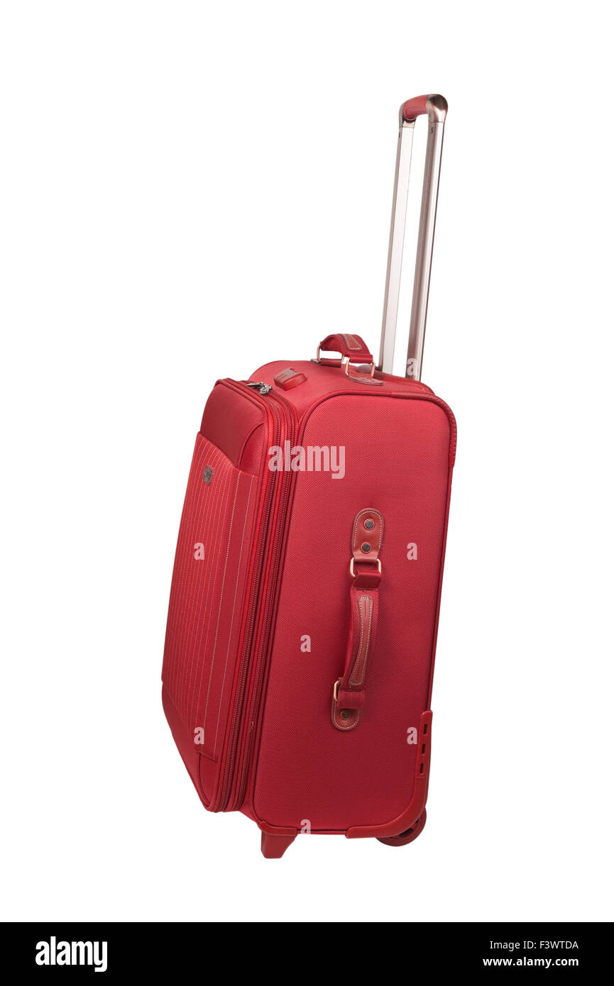 Red suitcase nobody hi-res stock photography and images - Alamy