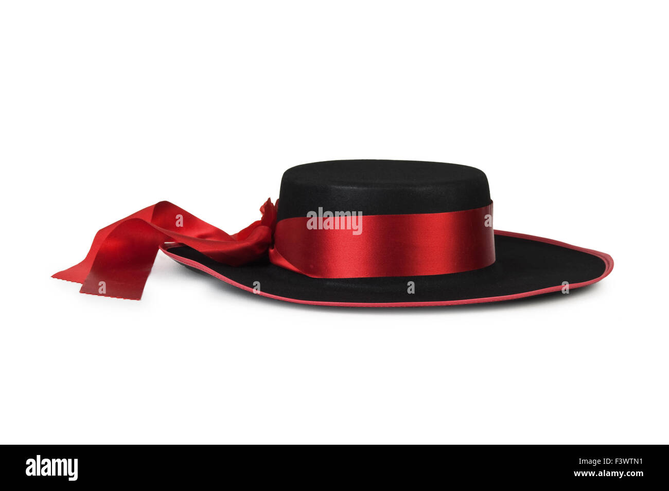 Hat with black ribbon Cut Out Stock Images & Pictures - Alamy