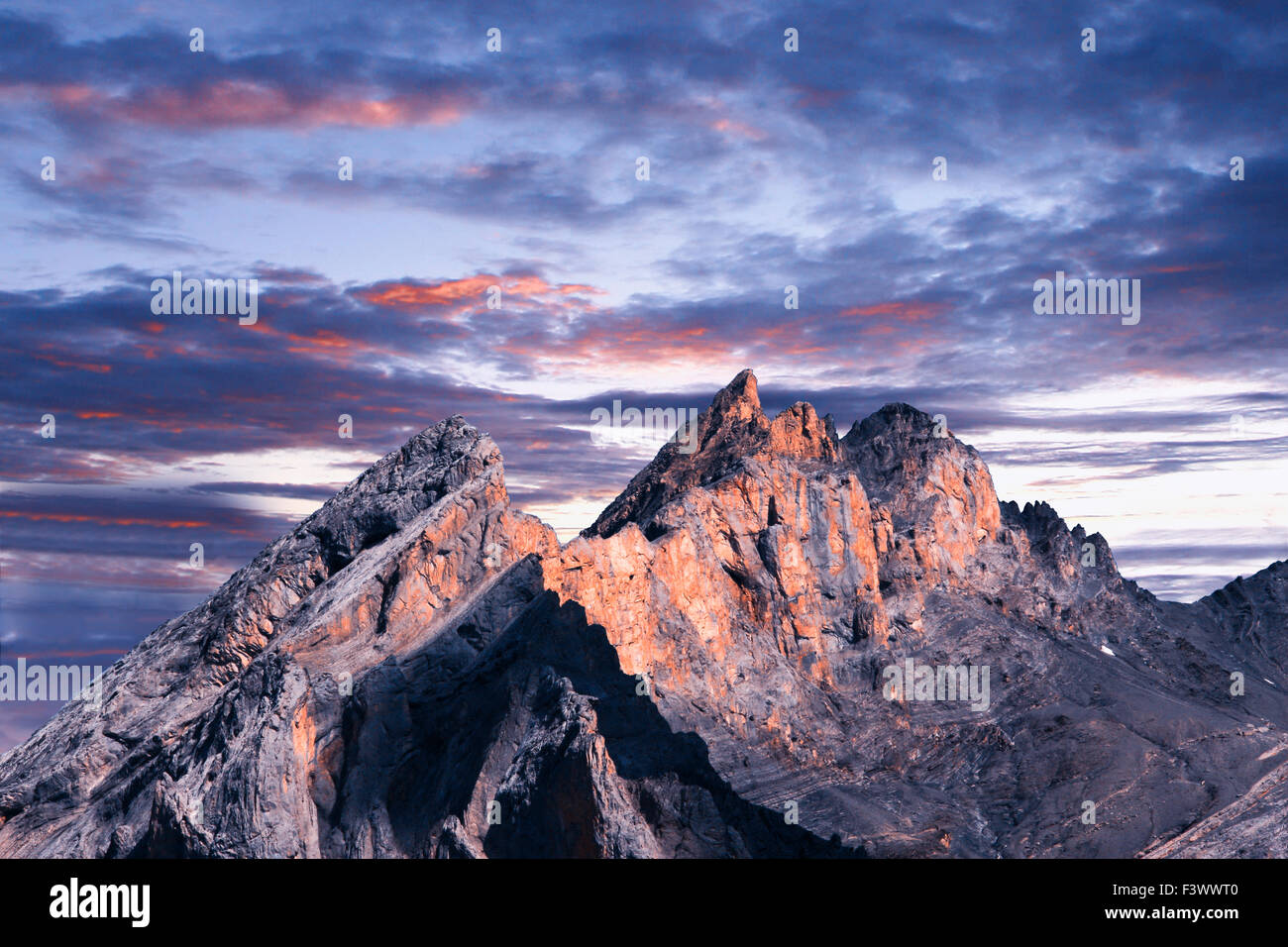 Alps glow hi-res stock photography and images - Alamy