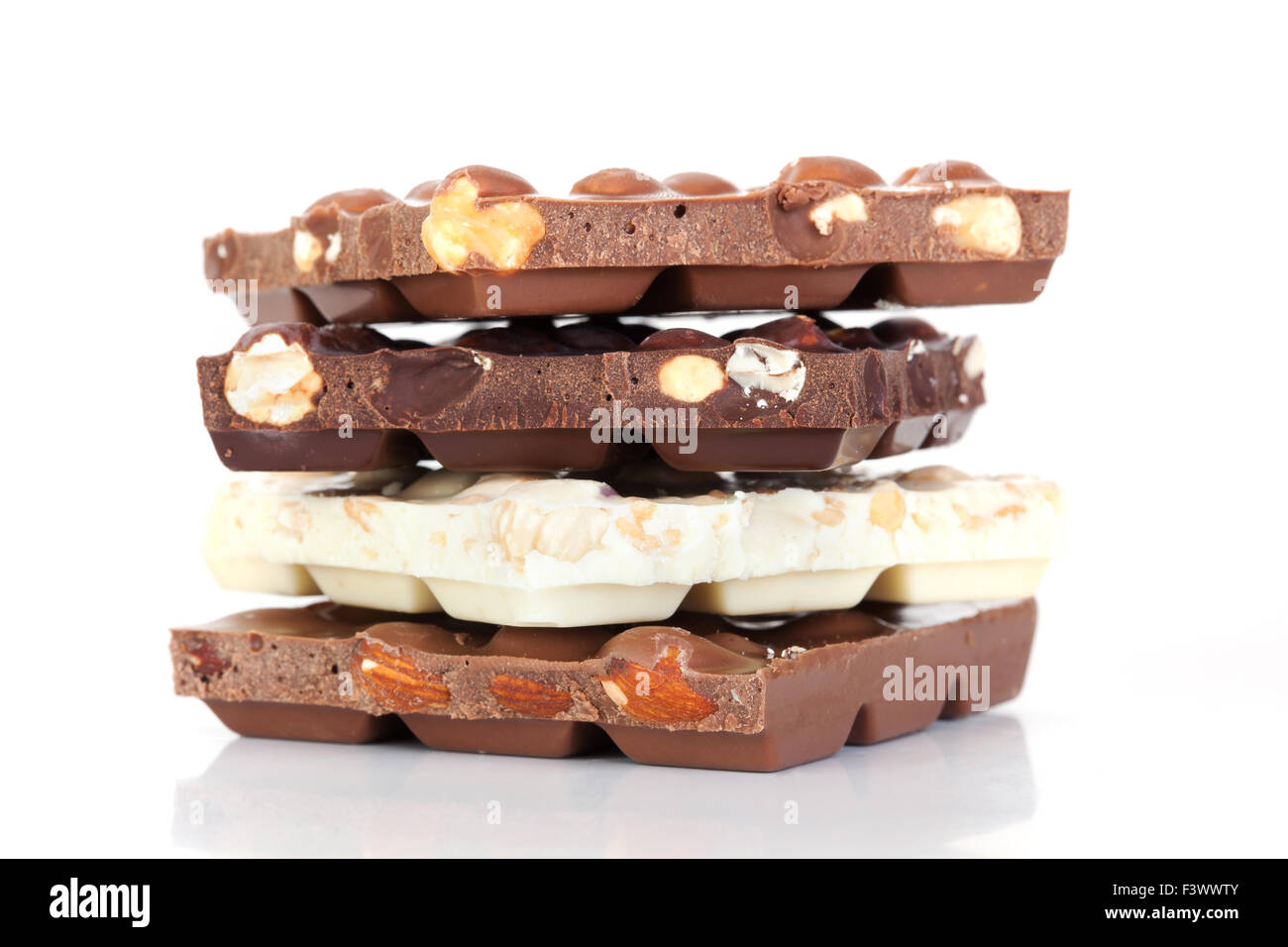 chocolate with nuts Stock Photo - Alamy