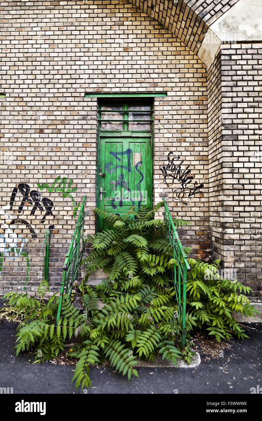 overgrown door, Vienna, Austria, Europe Stock Photo - Alamy