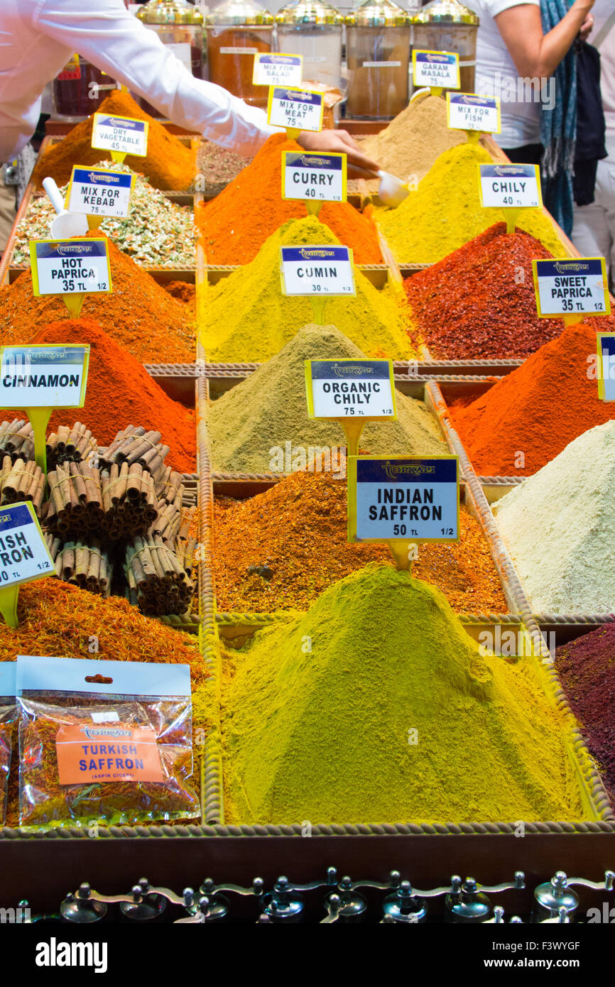 The Misir Carsisi, Spice Bazaar Istanbul Turkey Stock Photo - Alamy