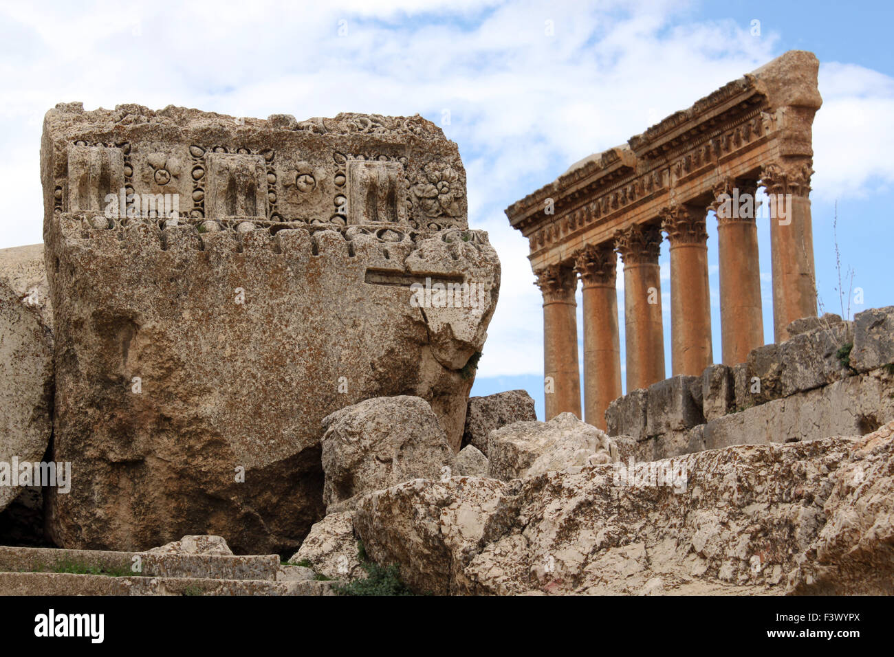 Stone and columns Stock Photo - Alamy