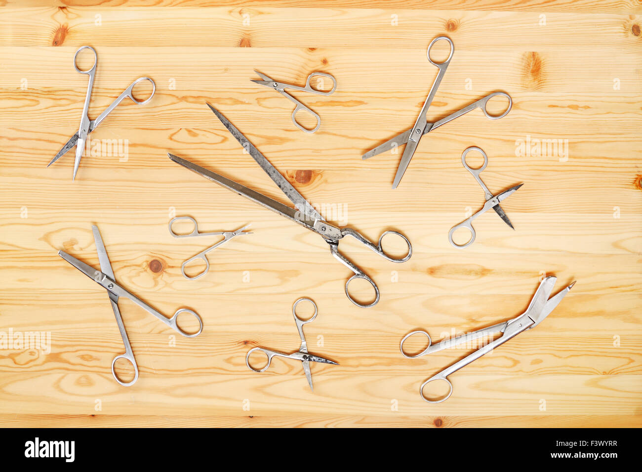 Different types of scissors Stock Photo - Alamy