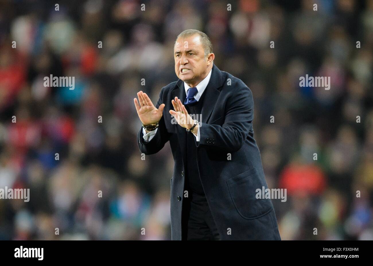 Turkey's head coach Fatih Terim during the UEFA Euro 2016 qualifying ...