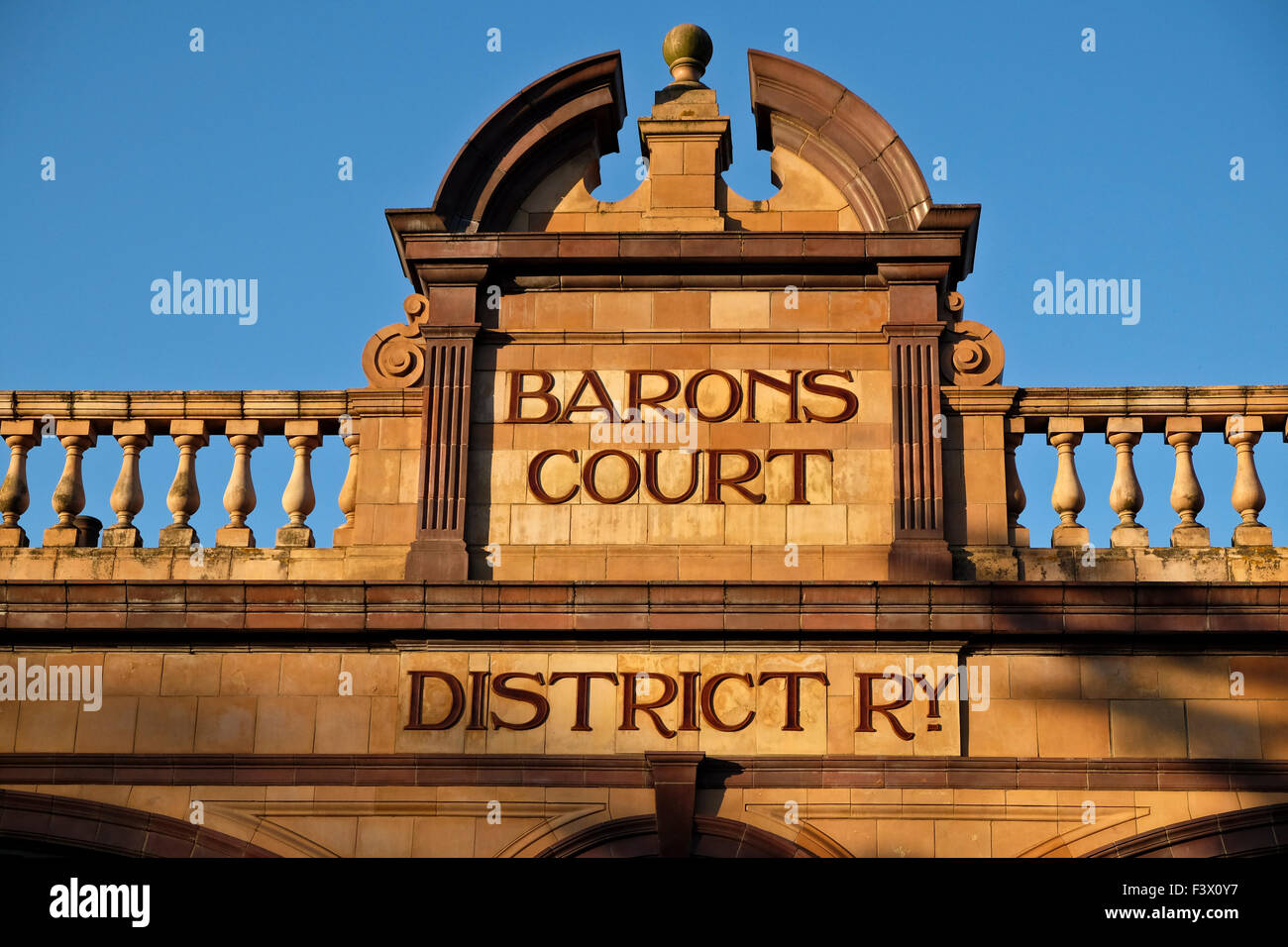 Barons Court Station Stock Photo - Alamy