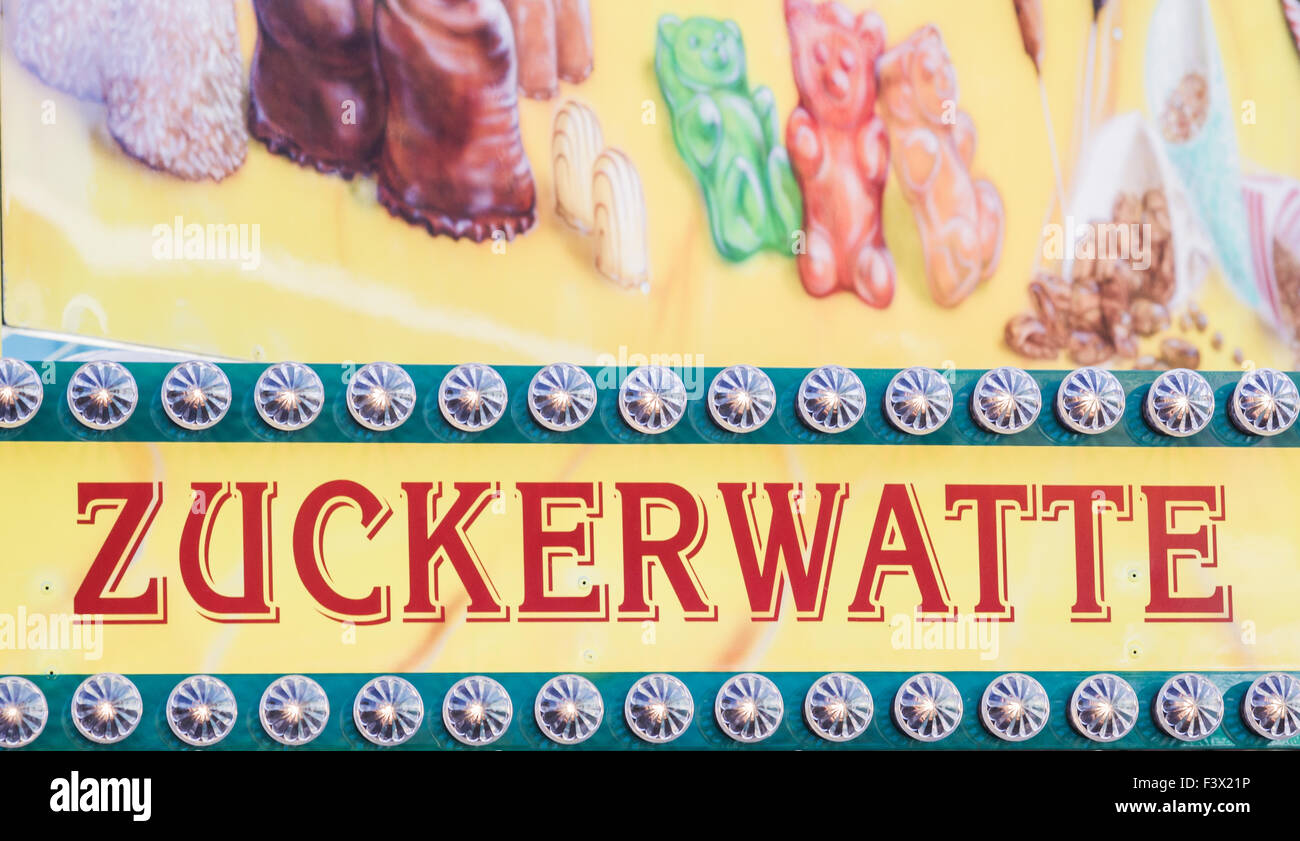 Candy floss sign hi-res stock photography and images - Alamy