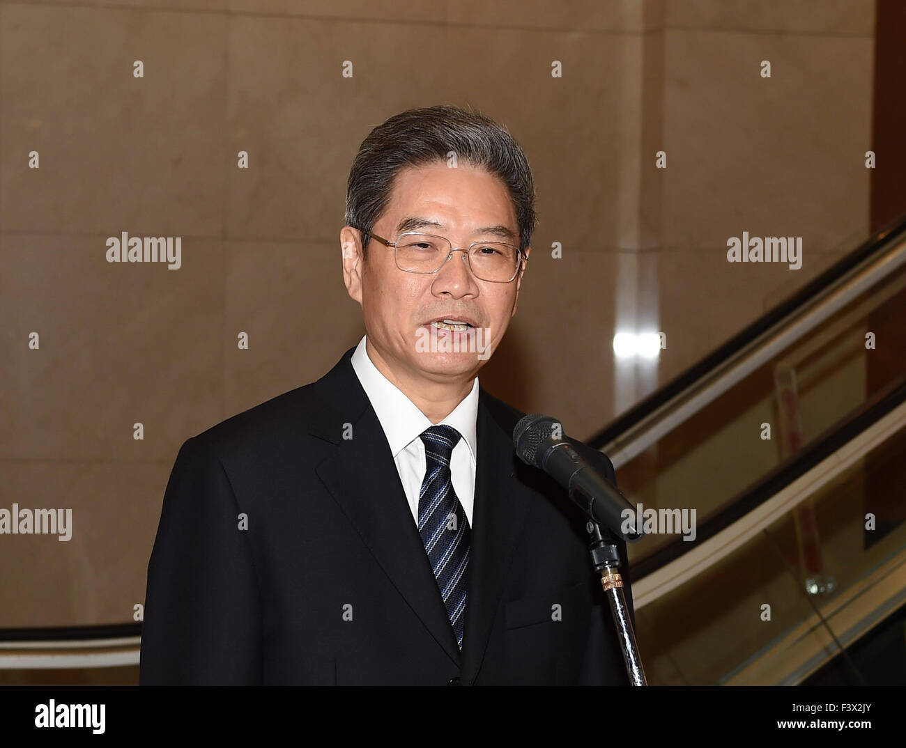 Guangzhou, China's Guangdong Province. 13th Oct, 2015. Zhang Zhijun ...