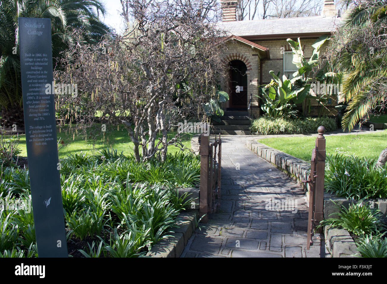 Sinclair’s Cottage in Fitzroy Gardens, Melbourne: built in 1866 for ...