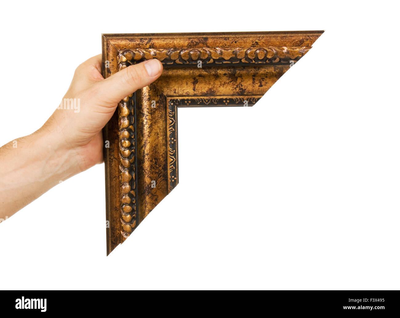 element of the frame in hand Stock Photo - Alamy
