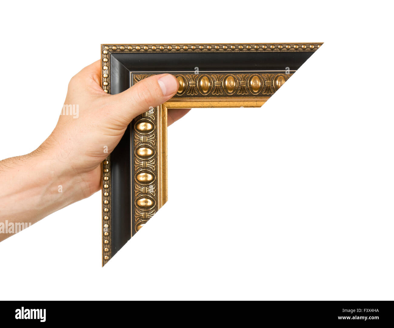 element of the frame in hand Stock Photo - Alamy