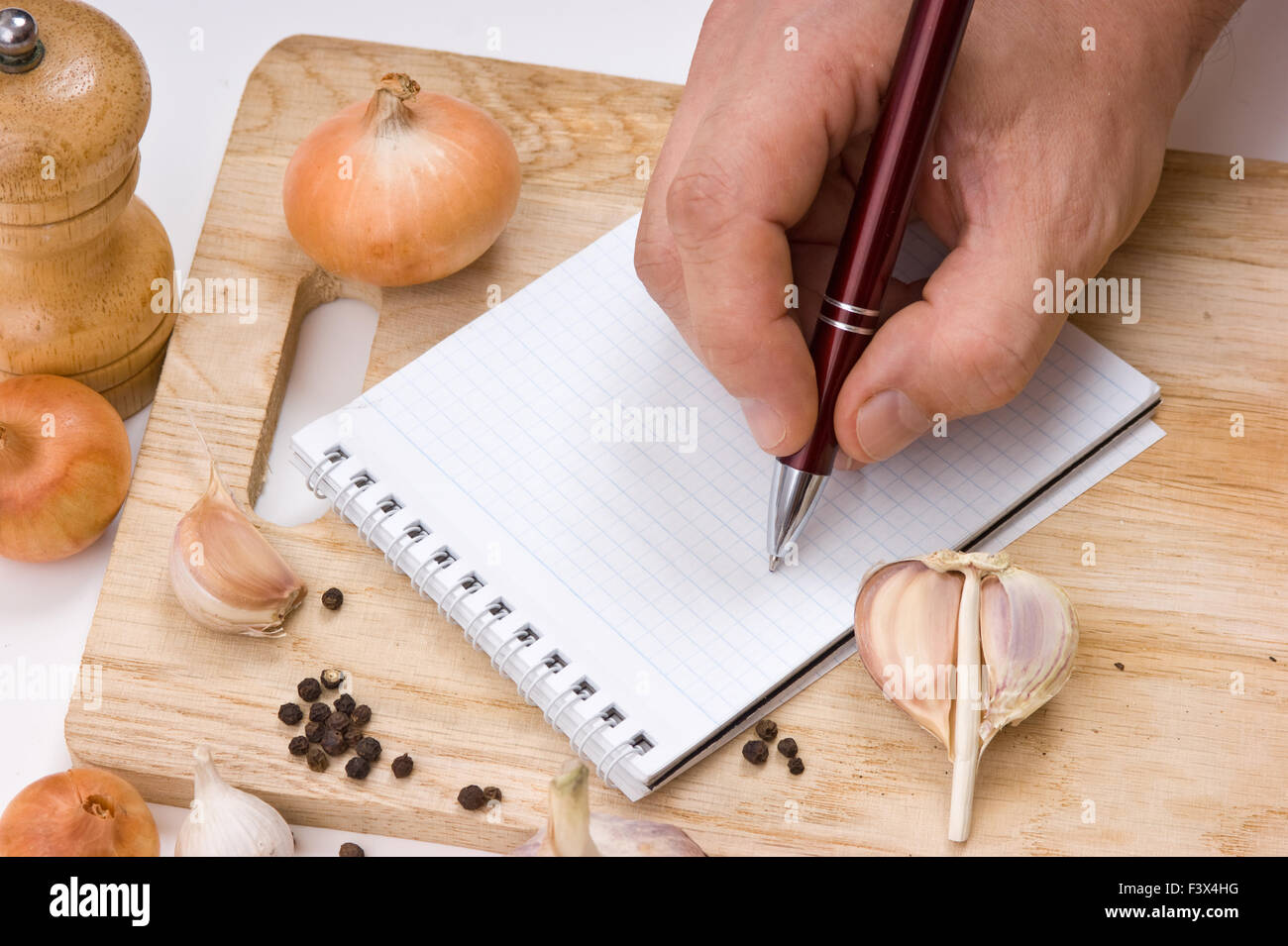 notebook for culinary recipes Stock Photo - Alamy