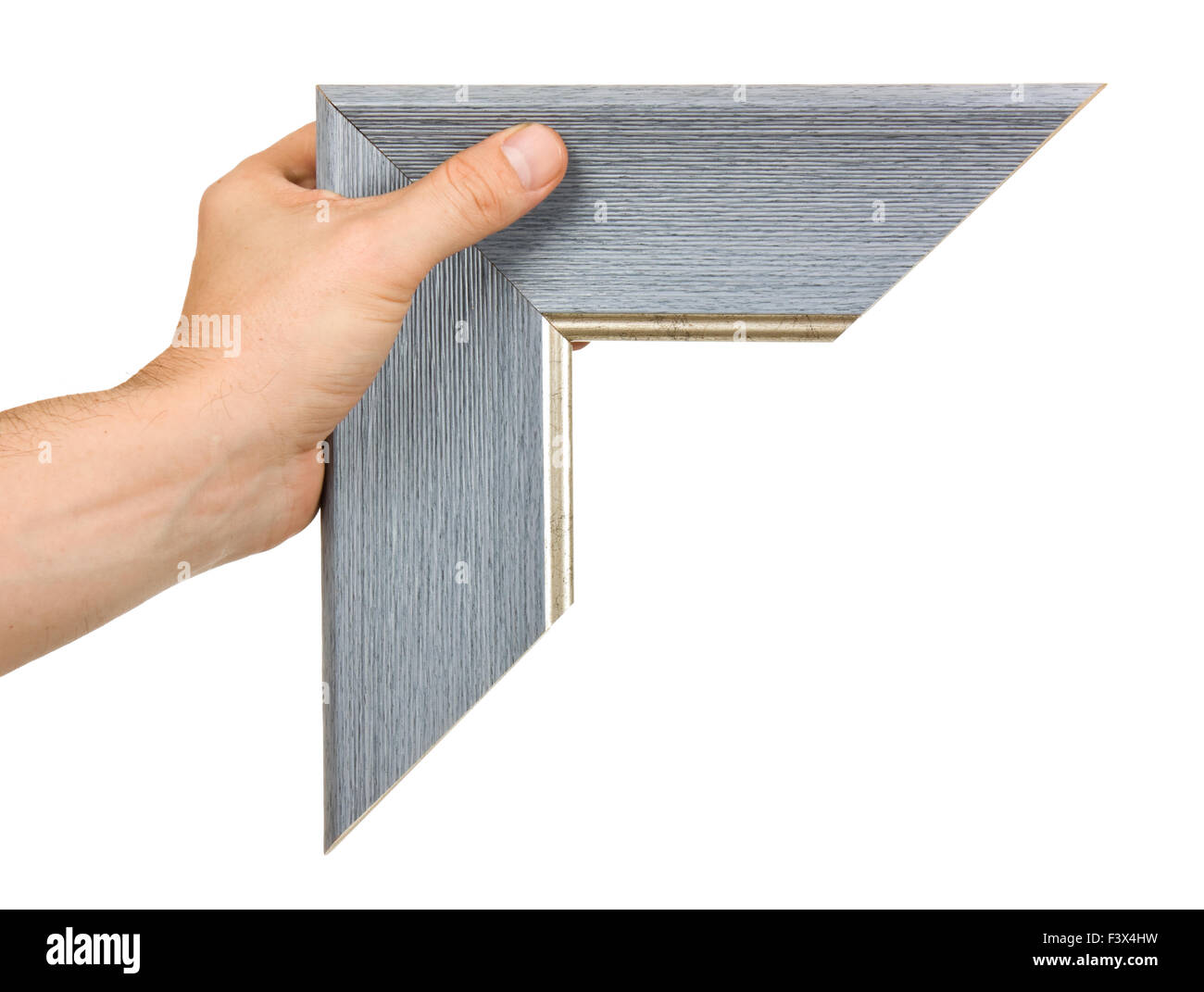 element of the frame in hand Stock Photo - Alamy