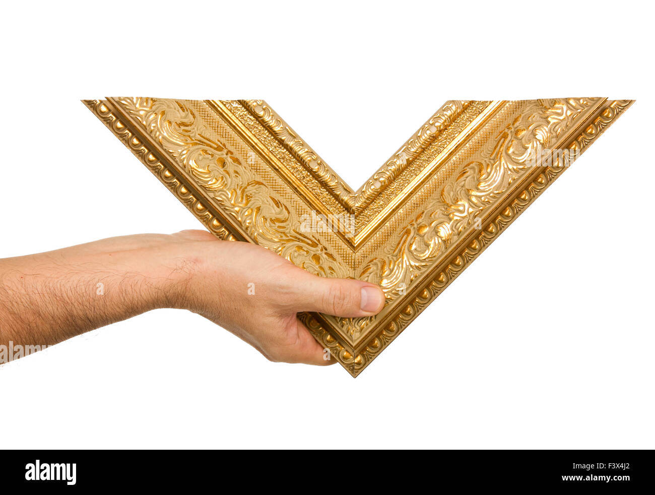 element of the frame in hand Stock Photo - Alamy