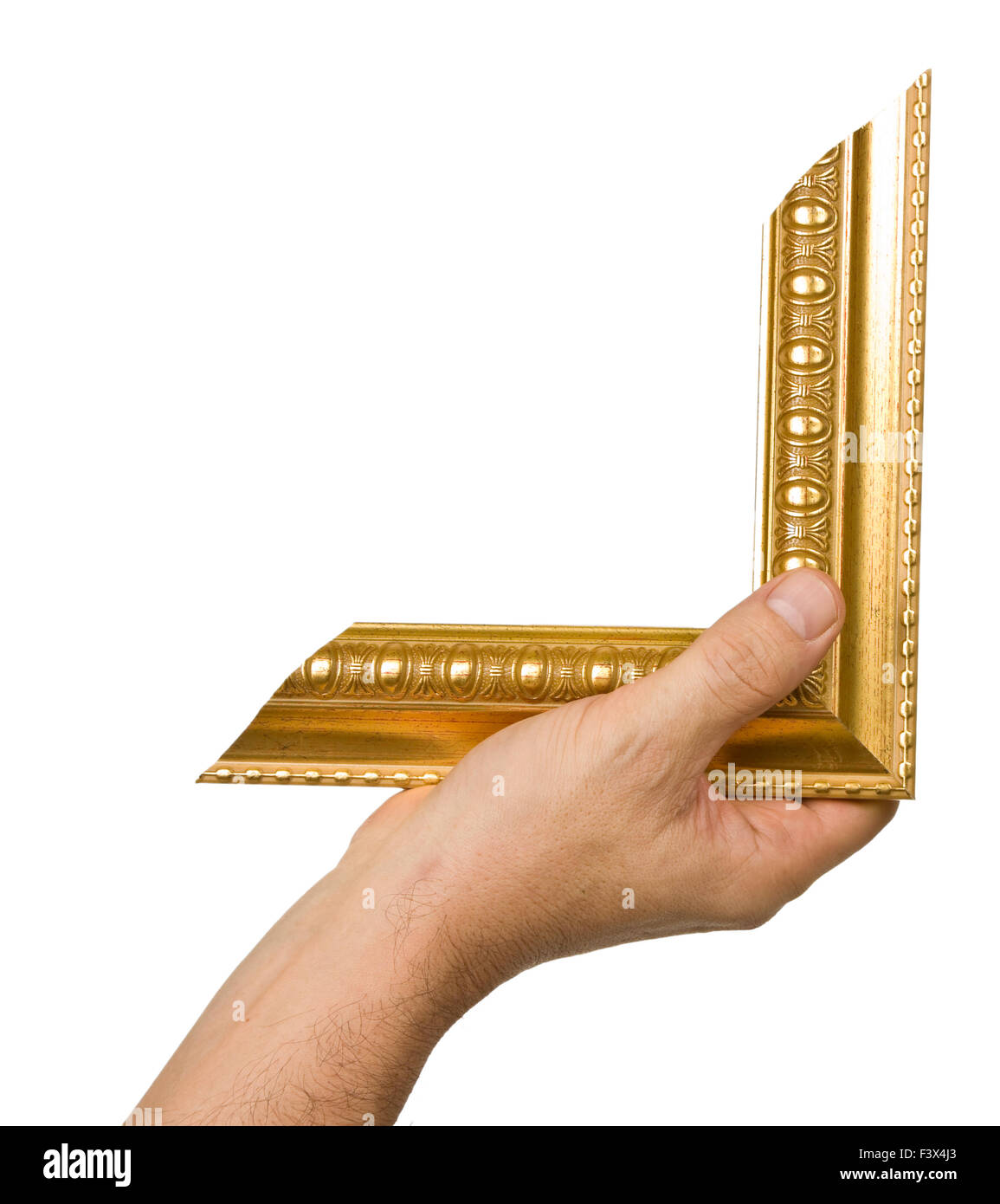 element of the frame in hand Stock Photo - Alamy