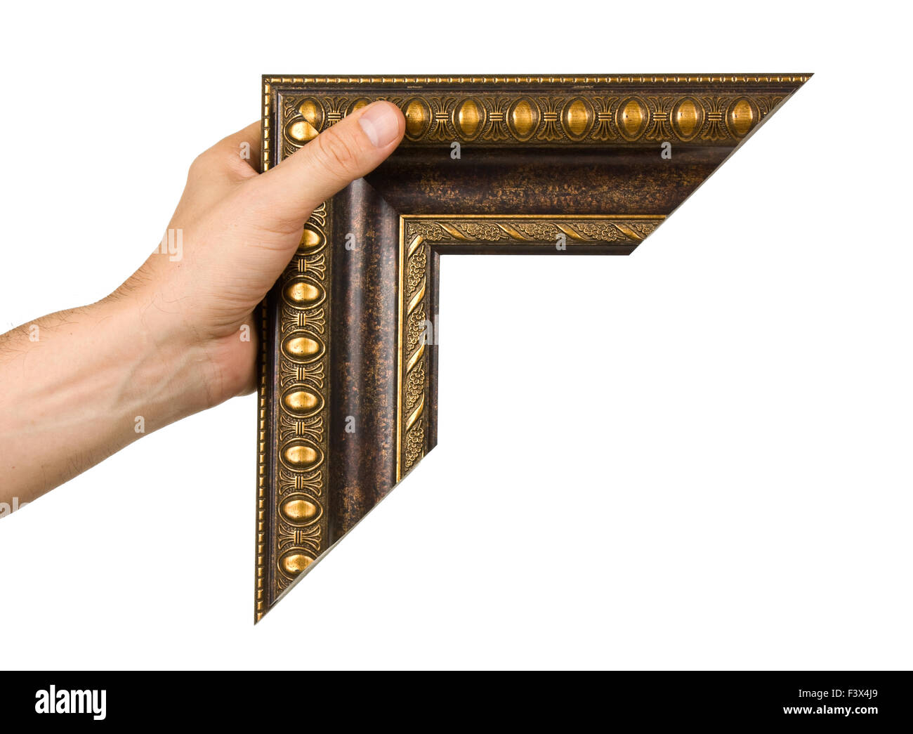 element of the frame in hand Stock Photo - Alamy