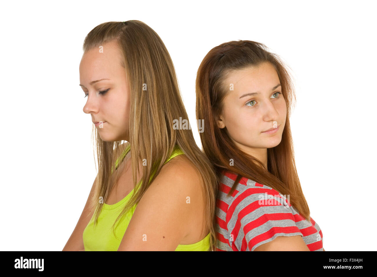 teen girls quarreled Stock Photo - Alamy