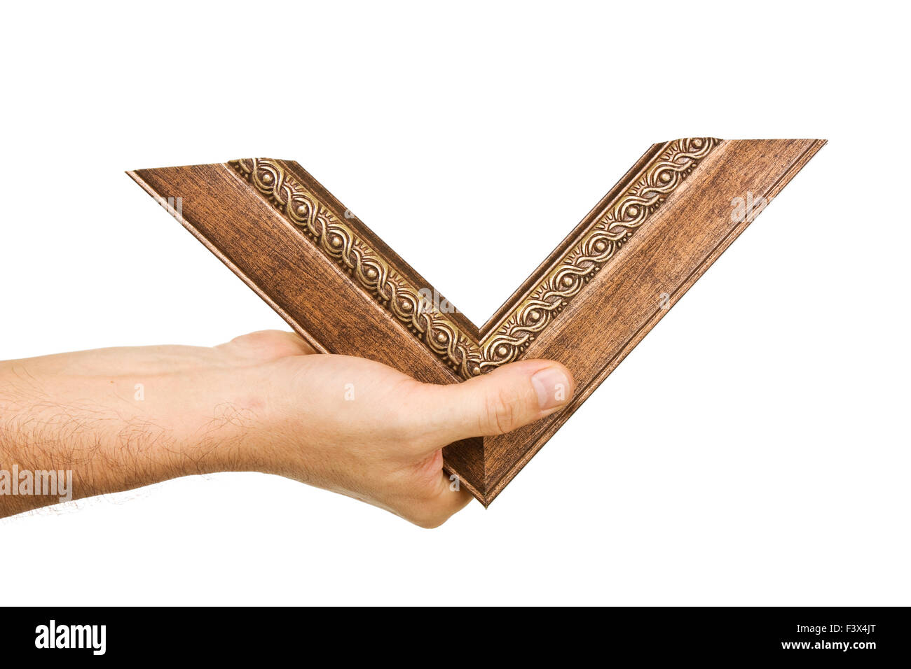 element of the frame in hand Stock Photo - Alamy