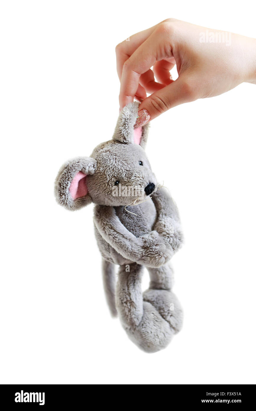 Girl with toy mouse hi-res stock photography and images - Alamy
