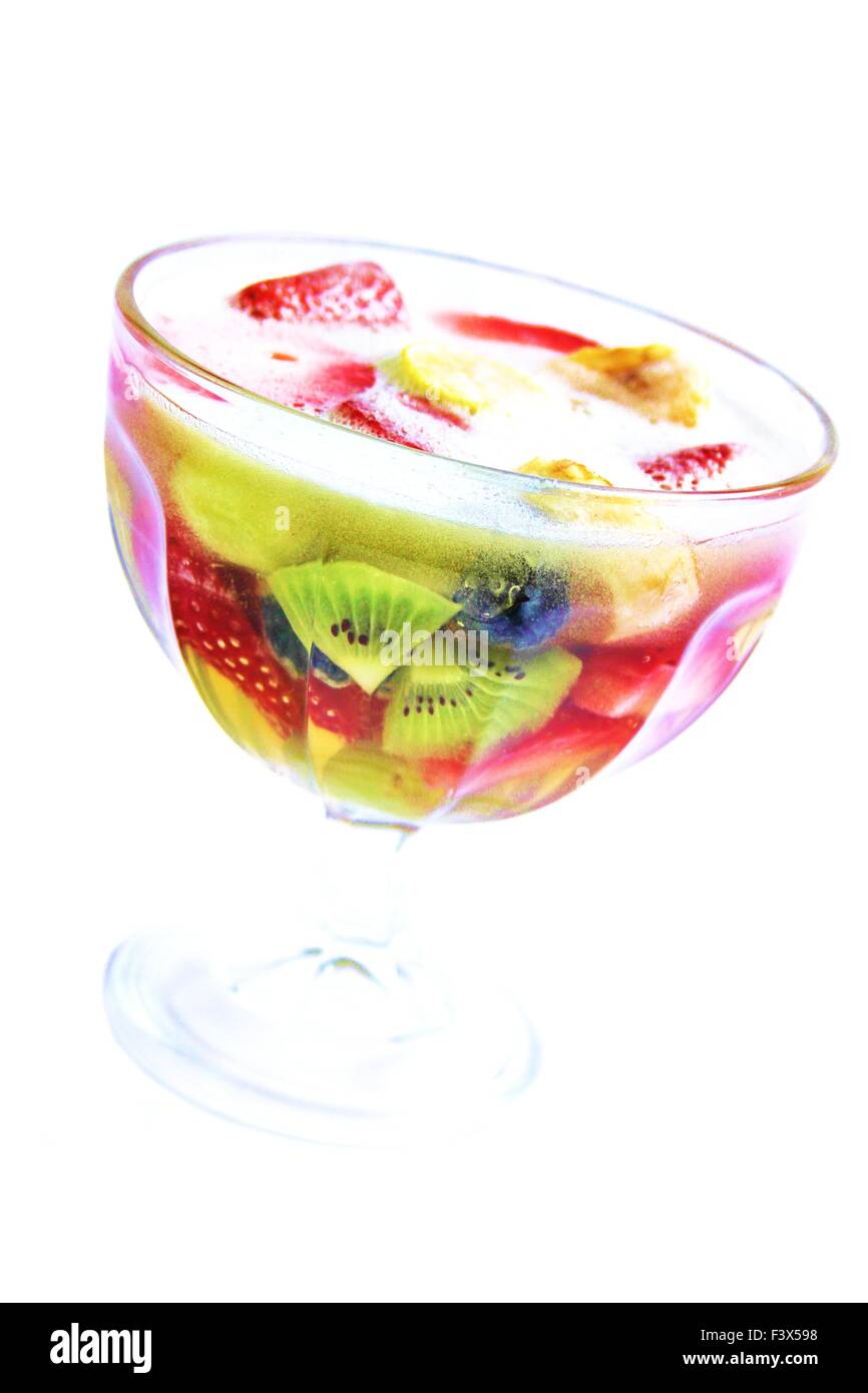 fruits in jelly Stock Photo - Alamy
