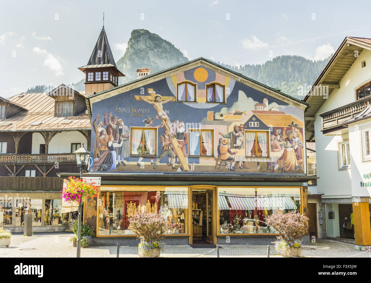 houses in the centre of oberammergau Stock Photo - Alamy