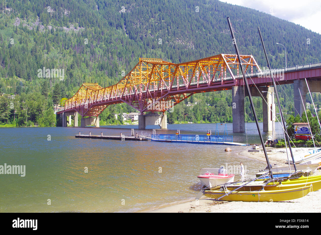 Bridge near Nelson Stock Photo - Alamy