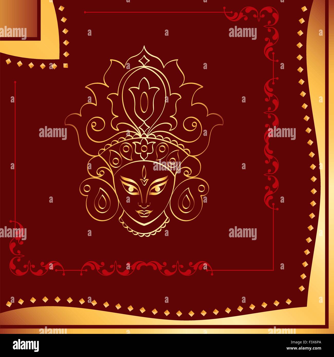 Durga Goddess of Power Vector Art Stock Vector Image & Art - Alamy