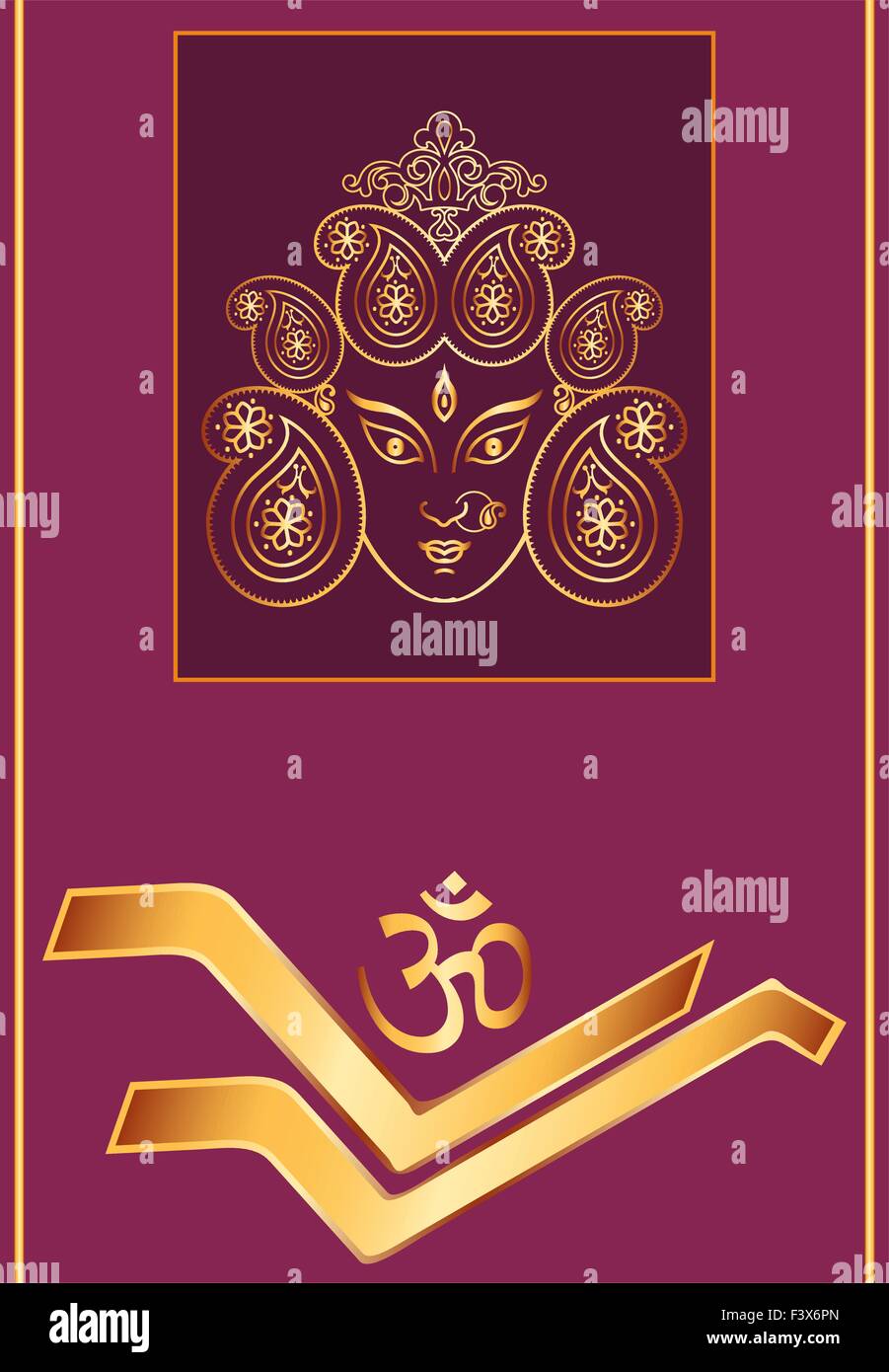 Durga Goddess of Power Vector Art Stock Vector Image & Art - Alamy