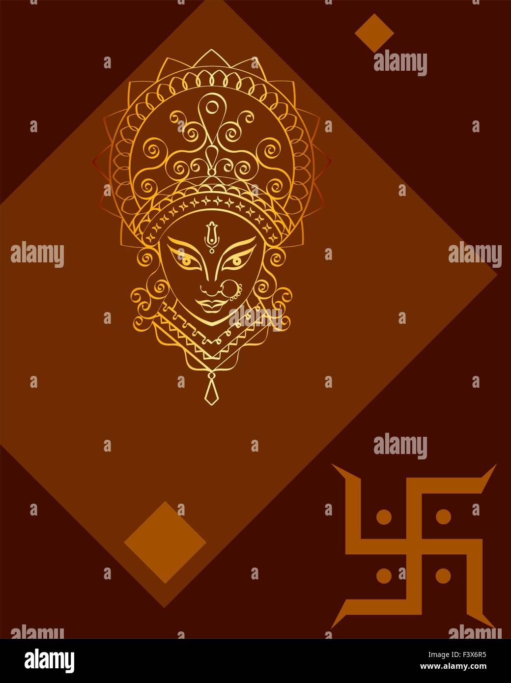 Durga Goddess of Power Vector Art Stock Vector Image & Art - Alamy