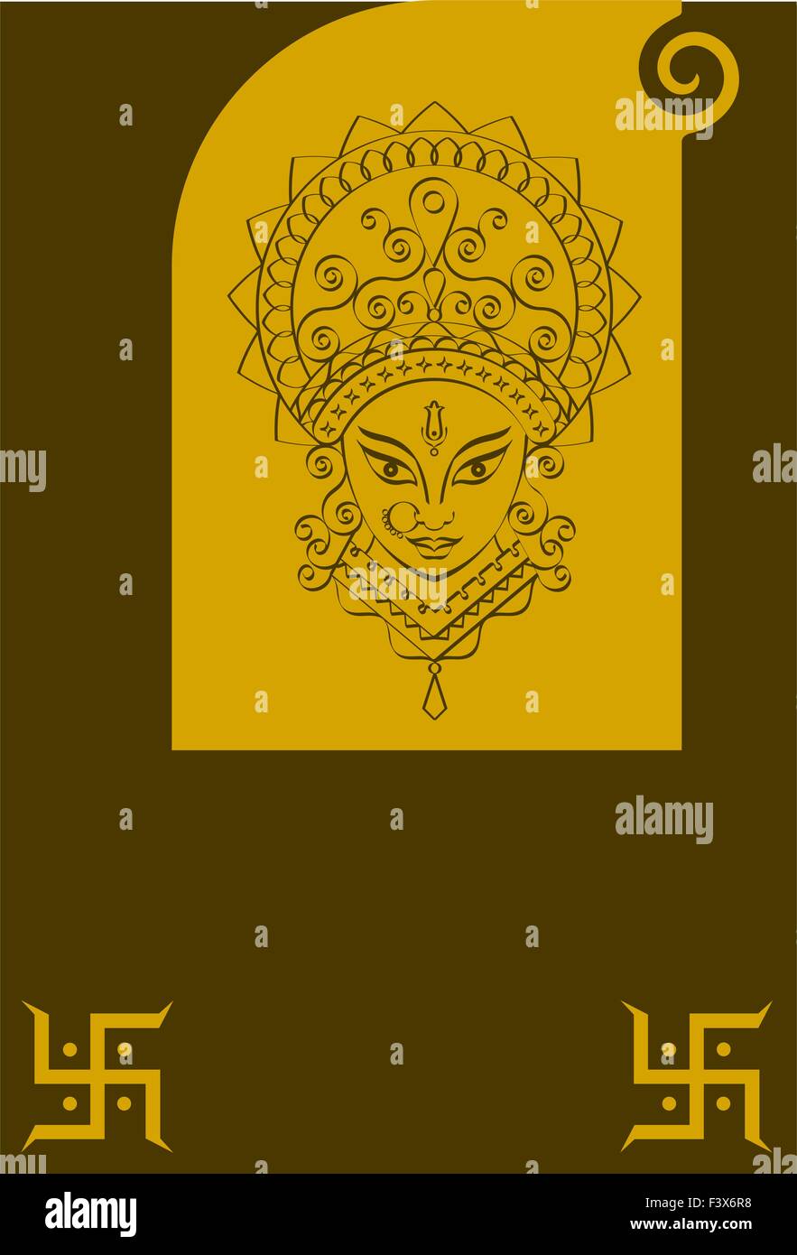 Durga Goddess of Power Vector Art Stock Vector Image & Art - Alamy