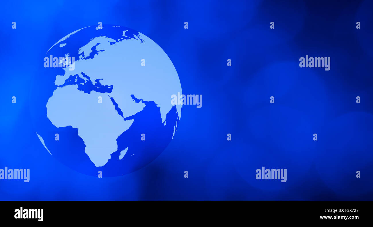 Planet earth travel blue background Stock Photo - Alamy